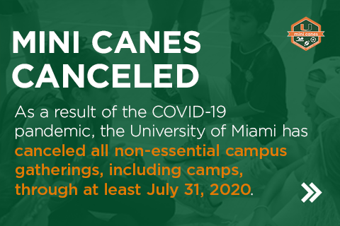 Mini Canes Camp I University of Miami